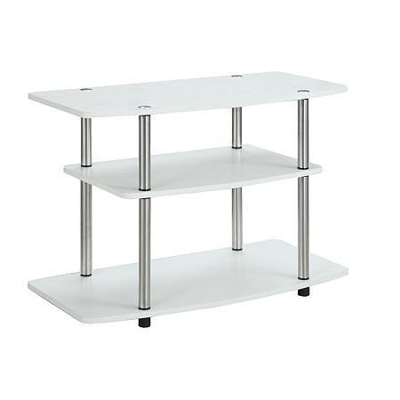 Click here for Fenton 3-Tier TV Stand  One Size  White prices