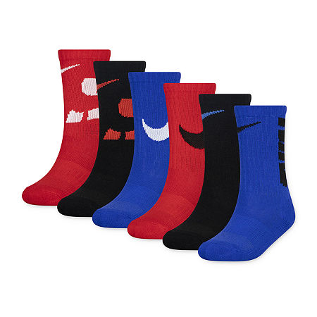 Click here for Nike Little & Big Kid Boys 6 Pair Crew Socks  X-sm... prices