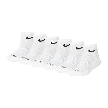 Click here for Nike Little Kids 6-Pk. Ankle Socks - White prices