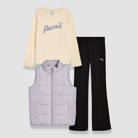 Click here for PUMA Big Kid Girls 3-pc. Pant Set  12-14 (l)  Purp... prices