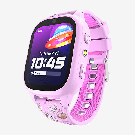 Click here for Playzoom 4 Kids Pink Leather Silicone Strap Smartw... prices