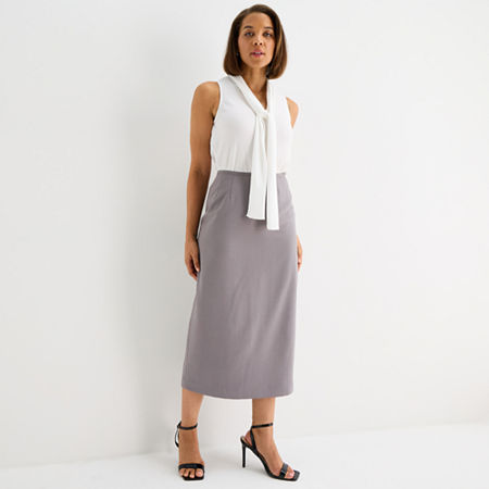 Click here for Black Label by Evan-Picone Womens Long Suit Skirt... prices