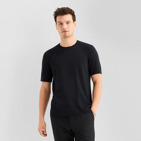 Click here for J. Ferrar Solid Mens Crew Neck Short Sleeve Pullov... prices