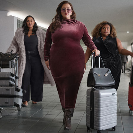 Click here for Ashley Graham Goddess Gather Velour Womens Plus Lo... prices