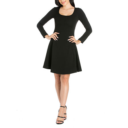 Click here for 24/7 Comfort Apparel Womens Knee Length Skater Dre... prices