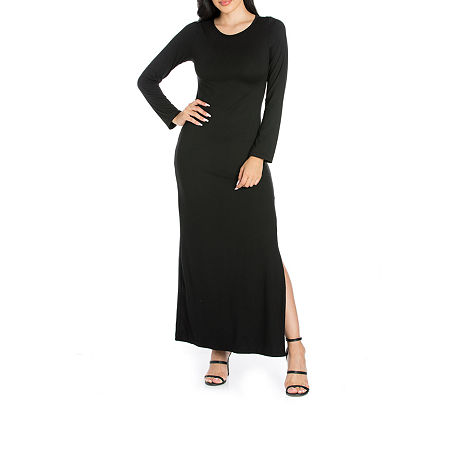 Click here for 24/7 Comfort Apparel Womens Side Slit Fitted Maxi... prices
