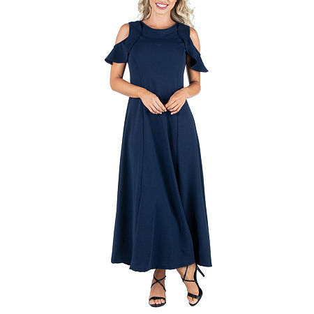 Click here for 24/7 Comfort Apparel Womens Ruffle Cold Shoulder A... prices