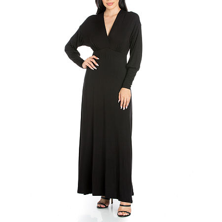 Click here for 24seven Comfort Apparel Womens Long Sleeve Maxi Dr... prices