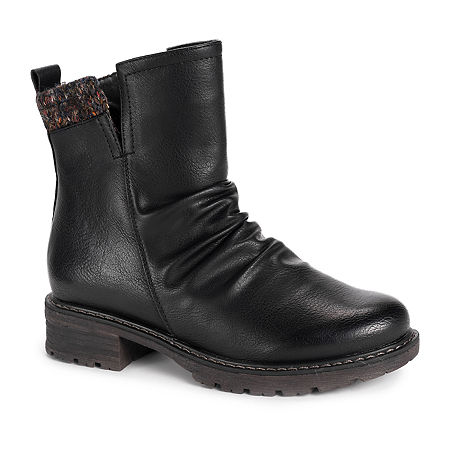 Click here for Muk Luks Womens Logger Banff Boots - Black prices