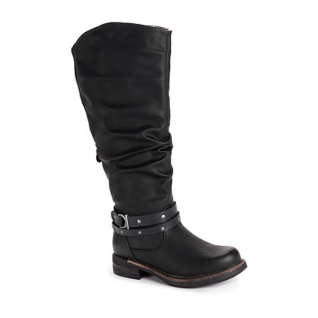 Click here for Muk Luks Womens Logger Victoria Stacked Heel Winte... prices