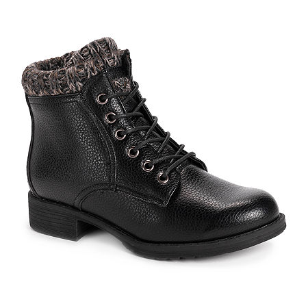 Muk Luks Womens Hiker Alps Boots - Black
