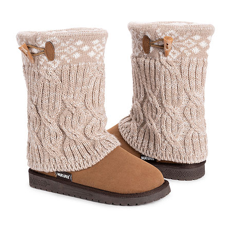 Click here for Muk Luks Womens Cheryl Flat Heel Winter Boots  6 M... prices