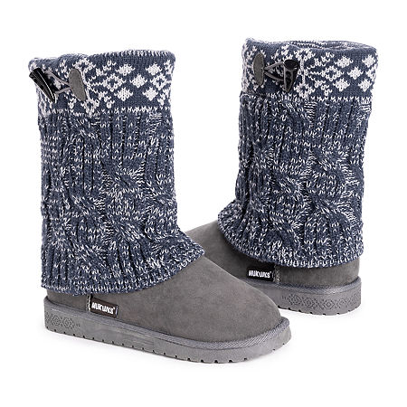 Click here for Muk Luks Womens Cheryl Flat Heel Winter Boots  6 M... prices