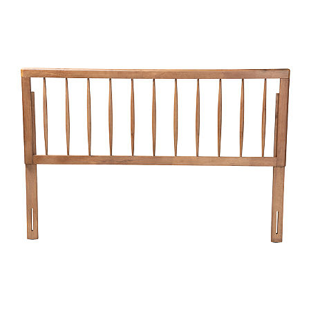 Baxton Studio Valin Modern and Contemporary King Size Finished Wood Headboard - Ash Walnut