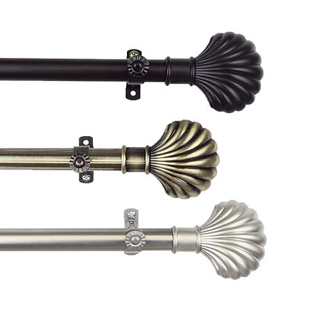 Click here for Rod Desyne Scallop 13/16 IN Adjustable Curtain Rod... prices