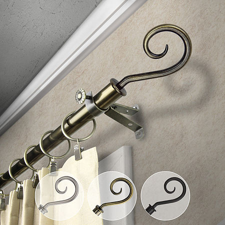 Click here for Rod Desyne 13/16 Adjustable Curtain Rod with Curl... prices