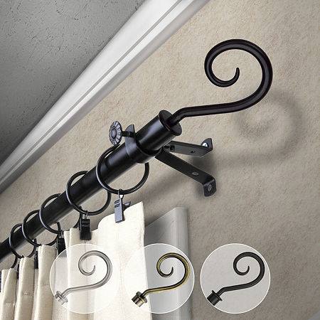 Click here for Rod Desyne 13/16 Adjustable Curtain Rod with Curl... prices