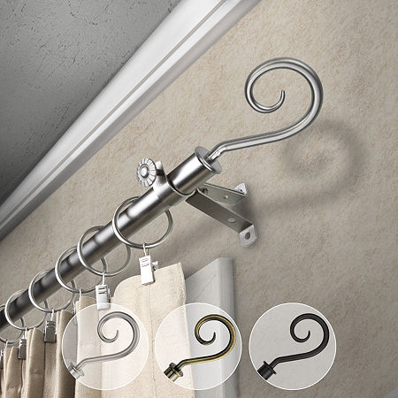 Click here for Rod Desyne 13/16 Adjustable Curtain Rod with Curl... prices