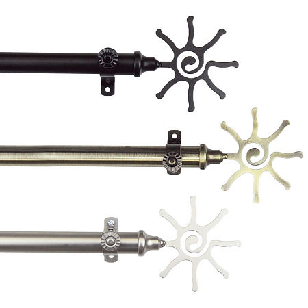 Click here for Rod Desyne 13/16 Adjustable Curtain Rod with Sun F... prices