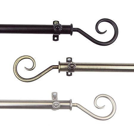 Click here for Rod Desyne Curl 3/4 IN Adjustable Curtain Rod  One... prices