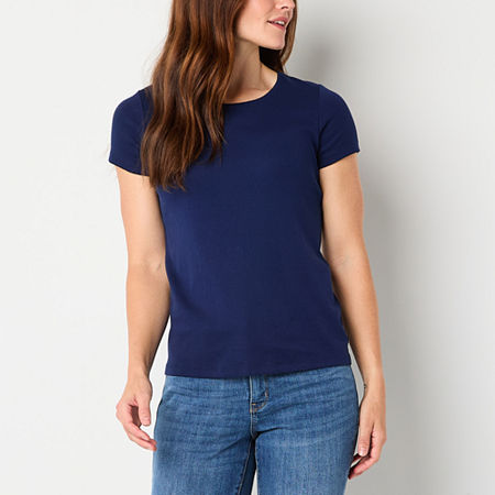 Click here for St. Johns Bay Womens Tall Crew Neck Short Sleeve T... prices