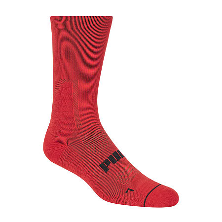 Click here for PUMA Basketball Mens 1 Pair Crew Socks  10-13  Red prices