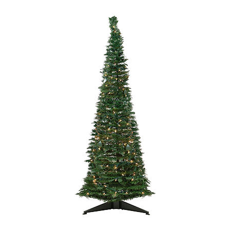 Click here for Northlight Holly Leaf Pop-Up With Clear Lights 6 F... prices