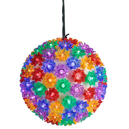 Northlight Hanging Starlight Sphere- 7.5-Inch - White