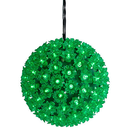 Northlight Led Starlight Sphere Outdoor Decoration- 7.5-Inch - Green