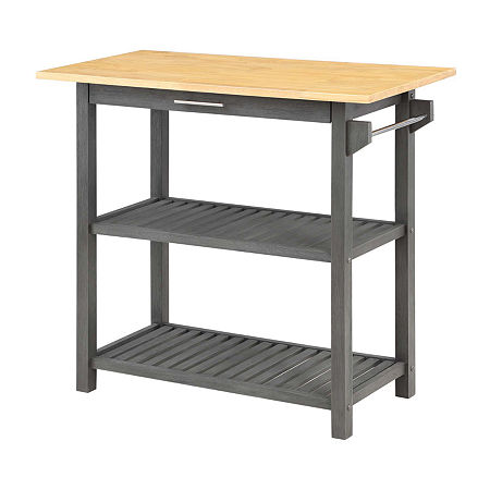 Click here for Designs2go Wood-Top Kitchen Island  One Size  Gray prices