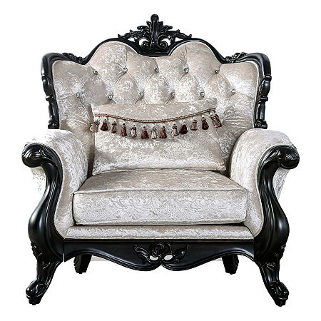 Click here for Raya Tufted Upholstered Armchair  One Size  Black prices