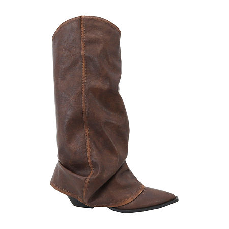 Click here for Yoki Womens Kween-30 Block Heel Cowboy Boots  6 Me... prices