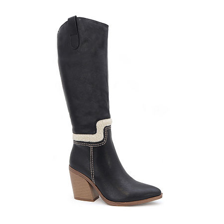 Click here for Yoki Womens Rebbah-04 Stacked Heel Cowboy Boots  9... prices