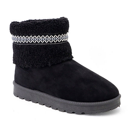 Click here for Yoki Womens Carly Flat Heel Booties  6 Medium  Bla... prices