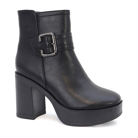 Click here for Yoki Womens Yale-07 Stacked Heel Booties  10 Mediu... prices
