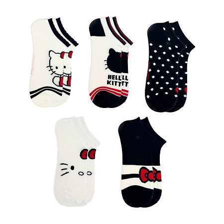 Click here for Womens Multi-Pack 5 Pair Hello Kitty Low Cut Socks... prices