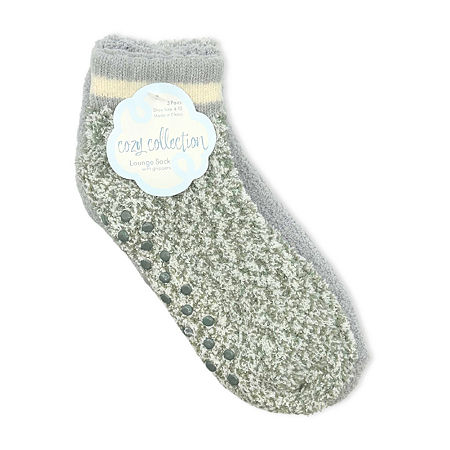 Click here for Cozy Low Cut Womens Multi-Pack 3 Pair Slipper Sock... prices