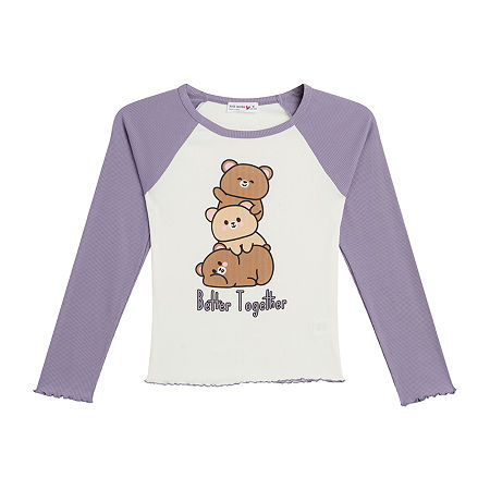 Click here for by&by girl Big Kid Girls Round Neck Long Sleeve Re... prices