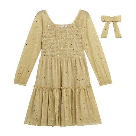 Click here for Knit Works Big Kid Girls Long Sleeve A-Line Dress... prices