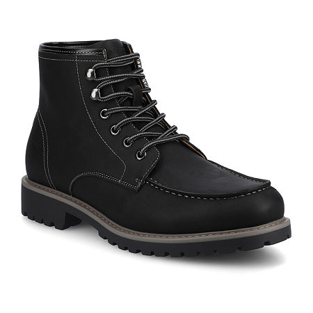 Vance Co. Mens Zeus Round Toe Boots - Black