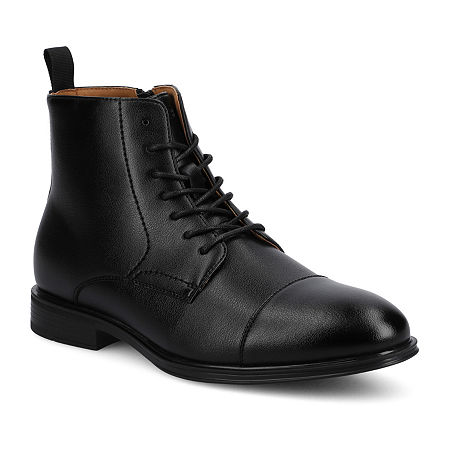 Vance Co. Mens Blackwell Almond Toe Casual Boots - Black