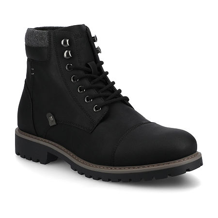 Vance Co. Mens Yukkon Round Toe Boots - Black