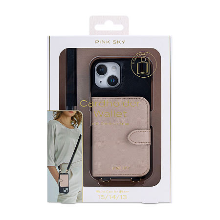 Click here for Pink Sky iPhone 16 Promax Wallet Case with Crossbo... prices