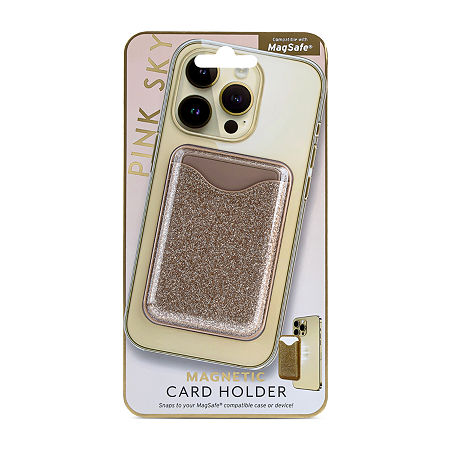 Click here for Pink Sky Glitter Magsafe Phone Wallet  One Size  Y... prices