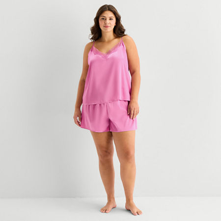 Click here for Ambrielle Womens Satin V-Neck 2-pc. Plus Pajama Se... prices