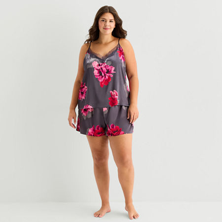 Click here for Ambrielle Womens Satin V-Neck 2-pc. Plus Pajama Se... prices