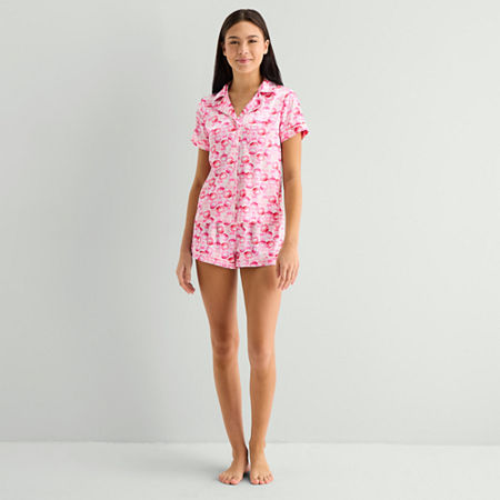 Click here for Arizona Body Womens Satin Short Sleeve 2-pc. Junio... prices