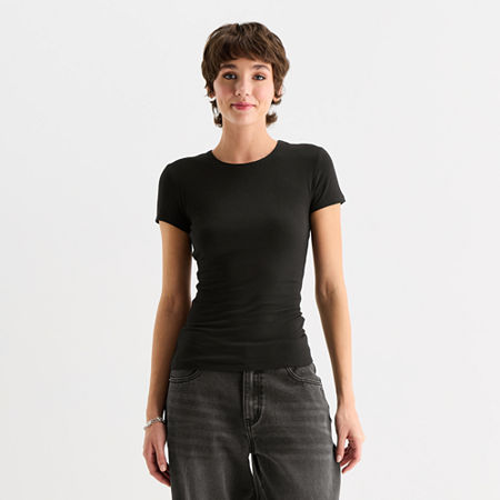 Click here for Forever 21 Womens Juniors Crew Neck Short Sleeve T... prices