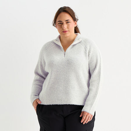 Click here for Stylus Plus Womens Mock Neck Long Sleeve Pullover... prices