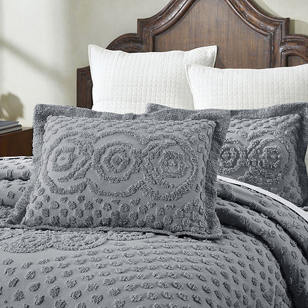 Click here for Better Trends Heirloom Pillow Sham  One Size  Gray prices